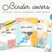 Binder Cover Printable Editable Canva Binder Insert Planner | Etsy
