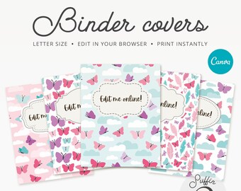 Binder Cover Printable Editable, Binder Insert, Planner Cover, Teacher ...