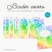 Binder Cover Printable Editable, Canva, Binder Insert, Planner Cover ...