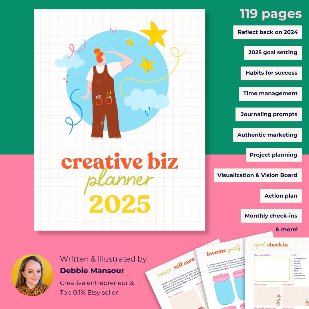 Creative Business Planner Monthly Visual Planner for Creative ...