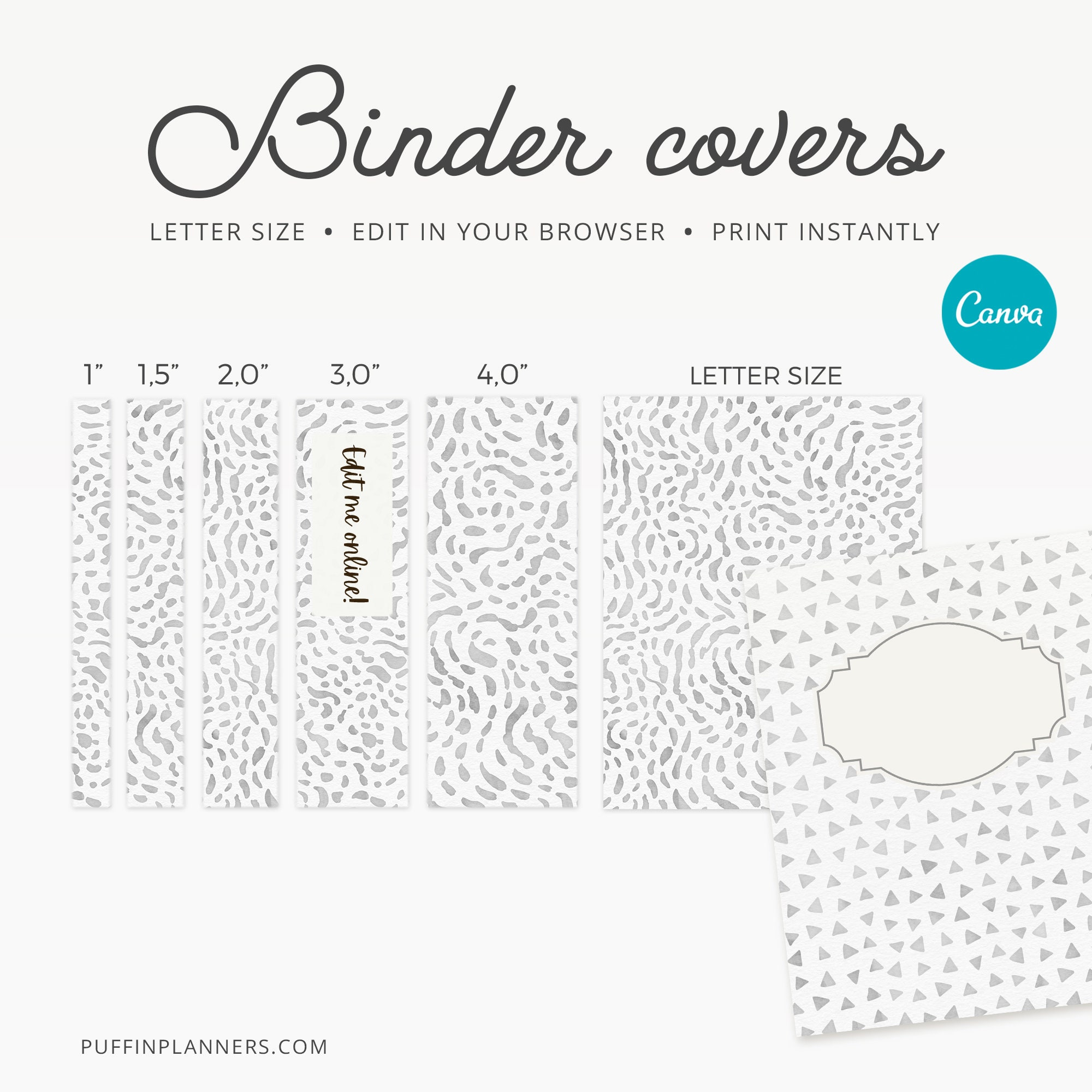 Printable Binder Covers Blank