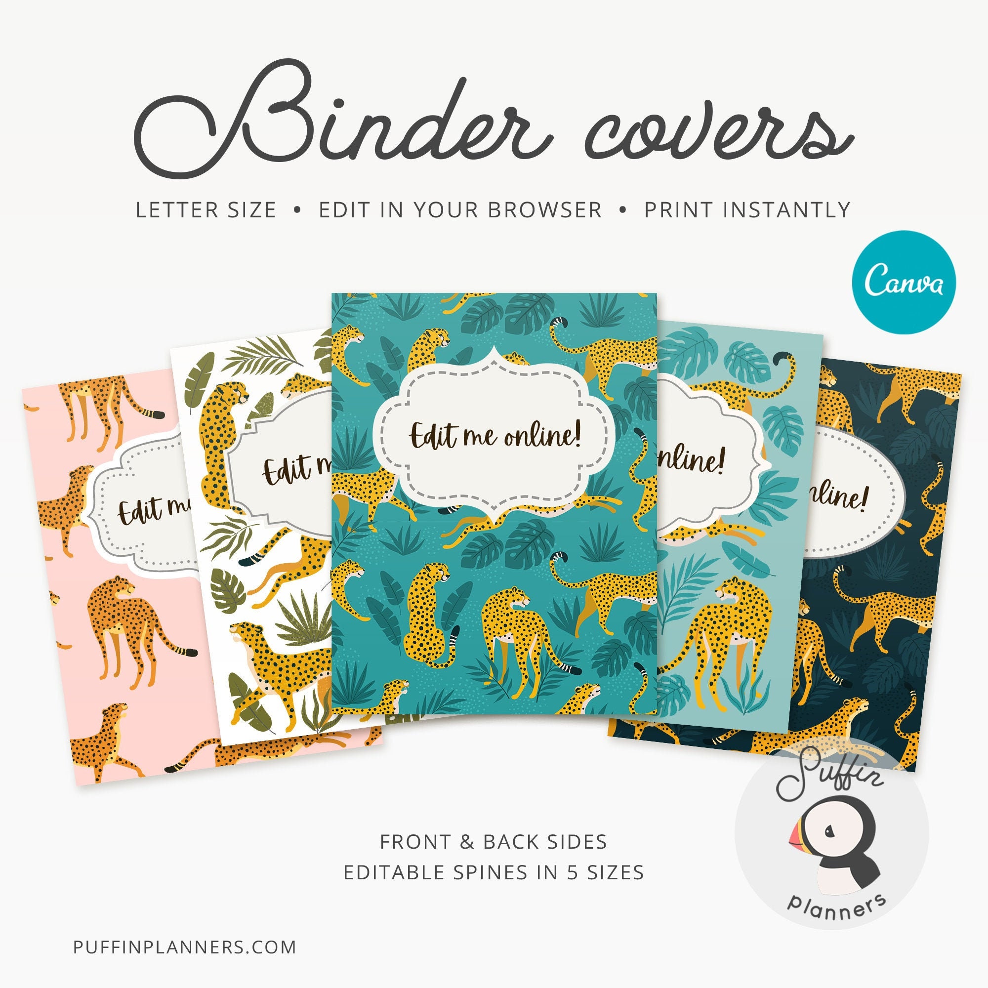 Printable Binder Cover Inserts