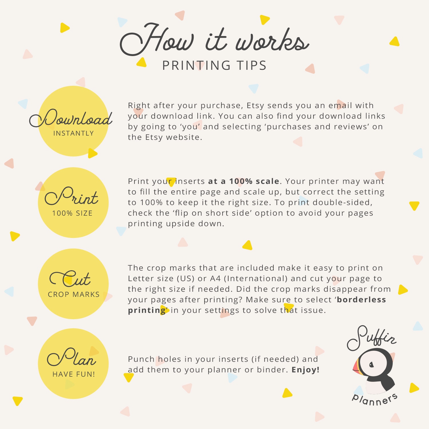 Half Sheet Happy Planner Printable Notes Printable Half - Etsy