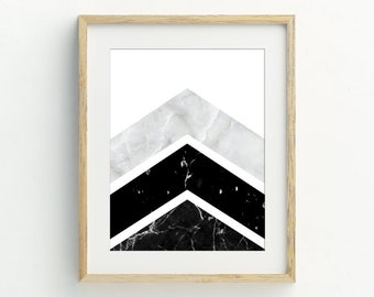 Chevron Art Print - Etsy