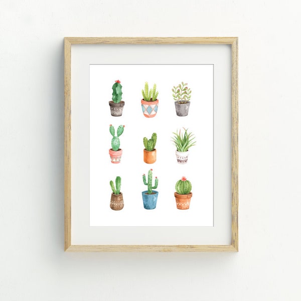 Cactus Poster - Etsy