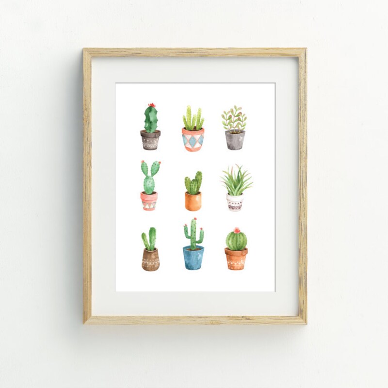 Cactus Poster - Etsy