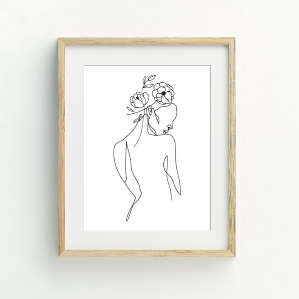Black and White Figure Drawing - Etsy