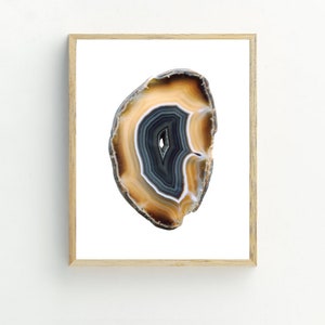 Geode Slice Print, Geode Printable, Agate Slice Wall Art, Instant ...