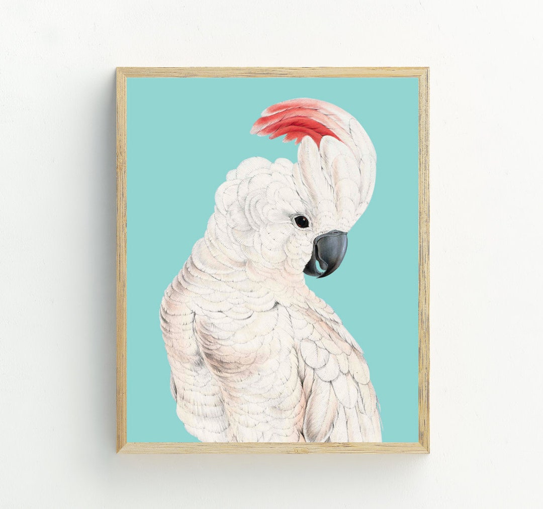 Cockatoo Print, Bird Wall Art, Cockatoo Printable Digital Download ...