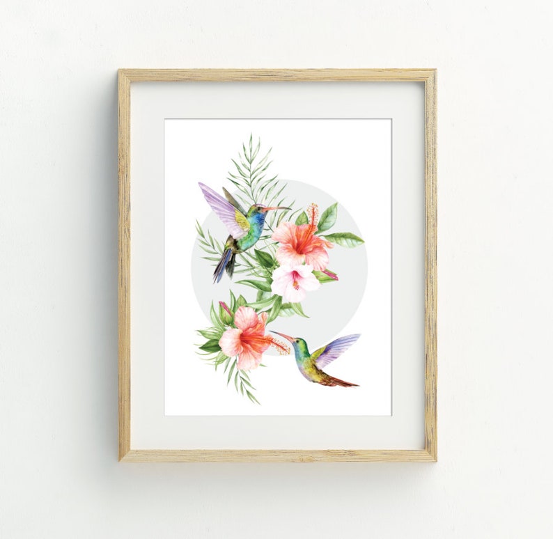 Cardinal Pigeon Hawk printable wall art hummingbird birthday gift Bird ...