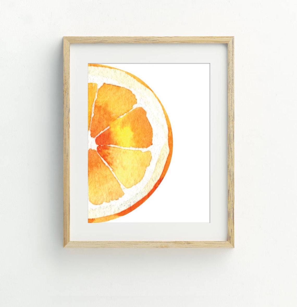 Orange Slice Print Fruit Printable Kitchen Wall Art Digital | Etsy