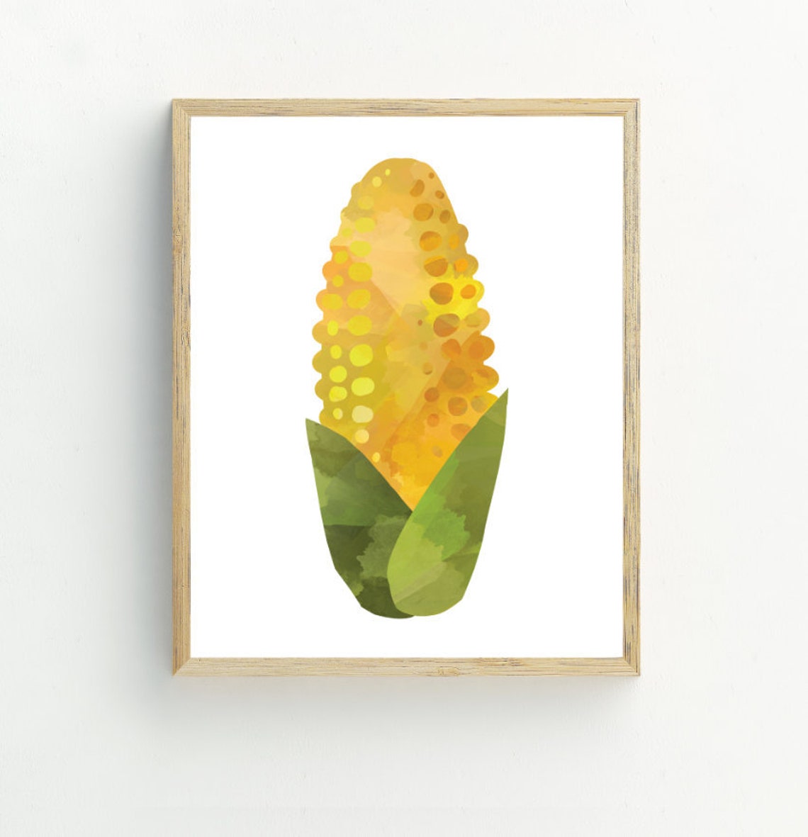Corn Print, Corn Kitchen Printable Wall Art, Corn Digital Download ...