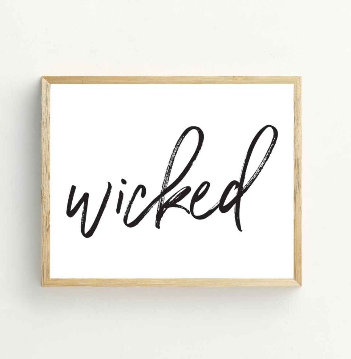 Wicked Print Halloween Wall Art Instant Download Printable - Etsy