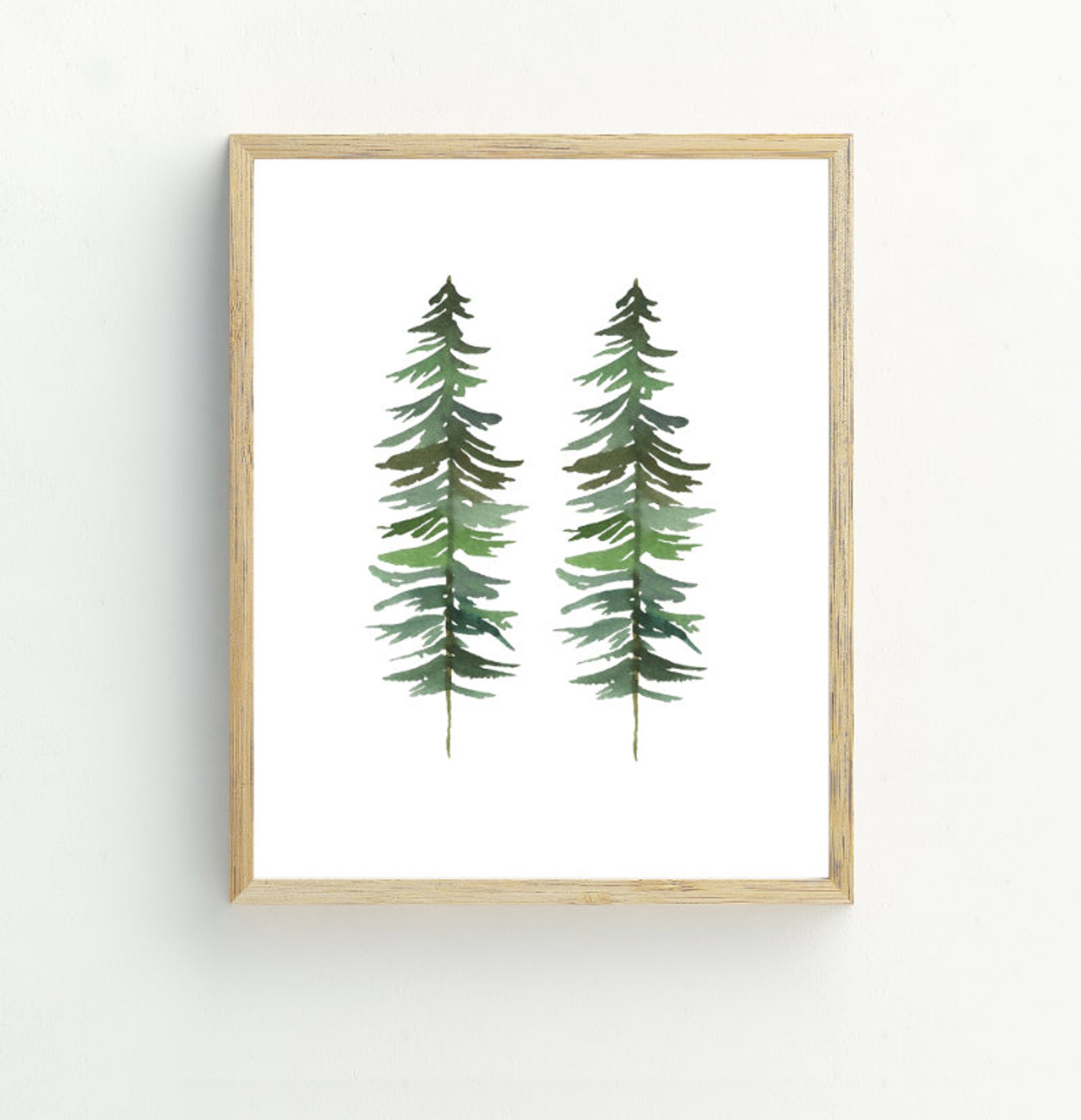 Tree Print Minimalist Tree Wall Decor Woodland Wall Art - Etsy