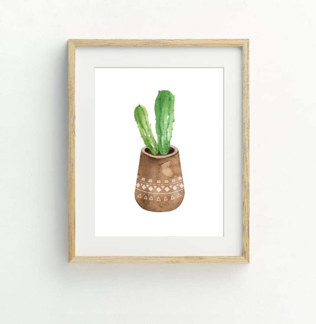 Cactus Print, Printable Cactus Art, Botanical Print, Cactus Poster ...