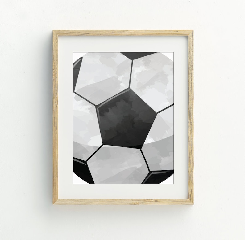 Sports Ball Prints, Set of 4, Sports Wall Decor, Boys Room Decor, Teen ...