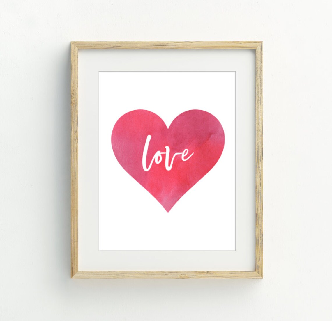 Heart Printable Wall Art Heart Poster Valentines Day | Etsy