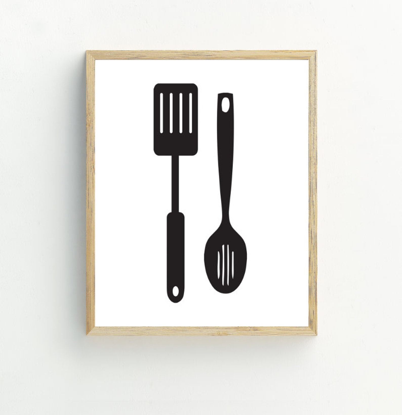 Kitchen Print Flipper and Spoon Print Kitchen Printable | Etsy