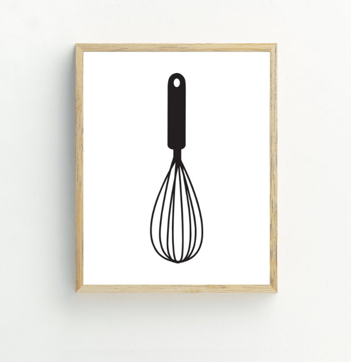 Whisk Print, Kitchen Wall Art, Black and White Whisk Poster, Minimalist ...