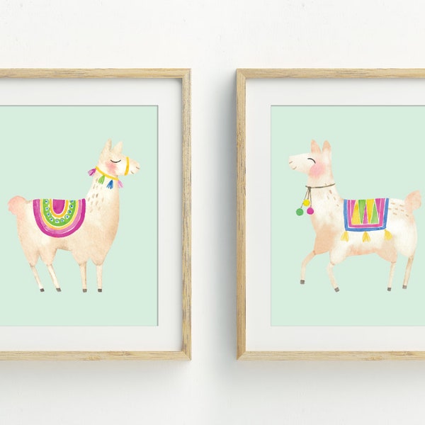 Llama Print - Etsy