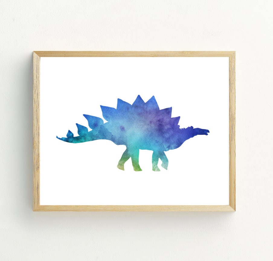 Dinosaurs Print, Dinosaur Wall Art, Set of 6 Dinosaur Printable ...