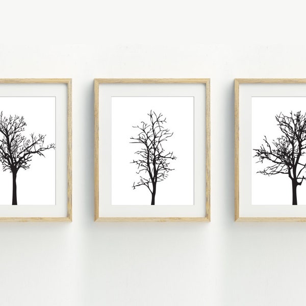 Black and White Tree - Etsy