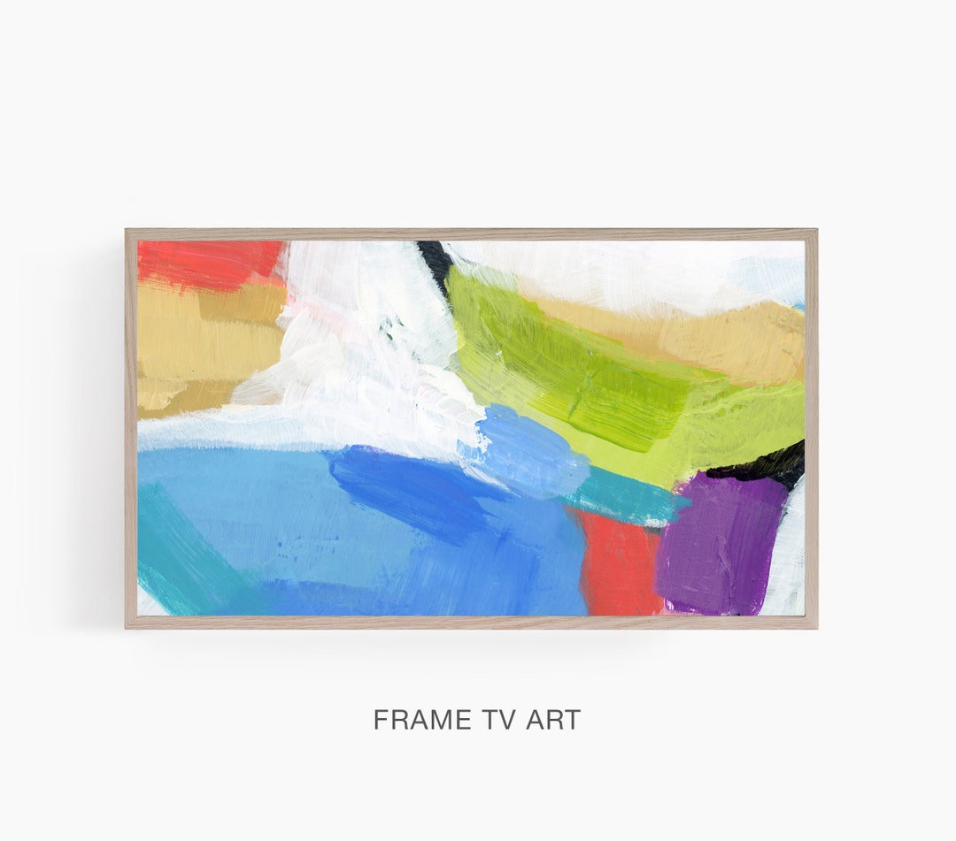 Samsung Frame TV Art Abstract Painting Frame TV Art Modern - Etsy