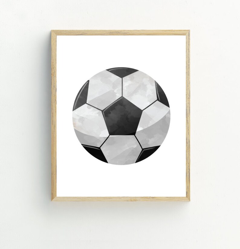 Sports Ball Prints Set of 4 Sports Wall Decor Boys Room | Etsy