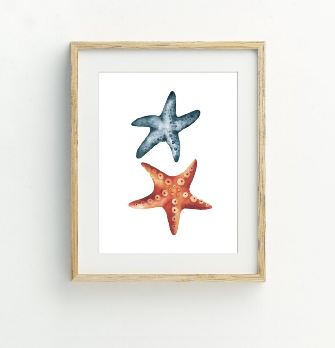 Starfish Print, Starfish Wall Art Printable, Beach Decor, Coastal Decor ...