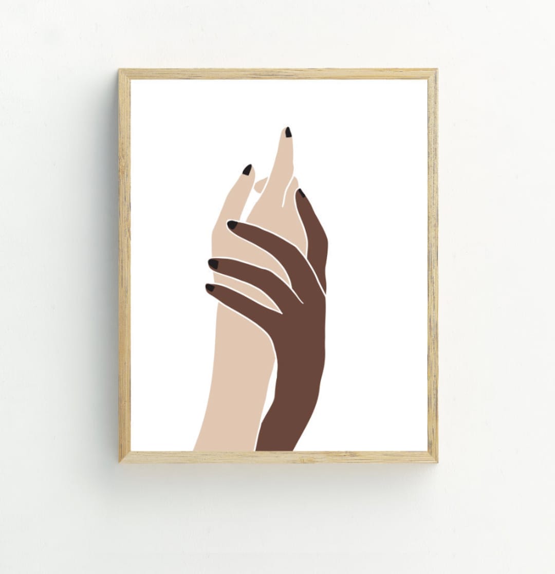 Hands Art Print, Equality Print, Diversity Wall Art, Equality Hands ...