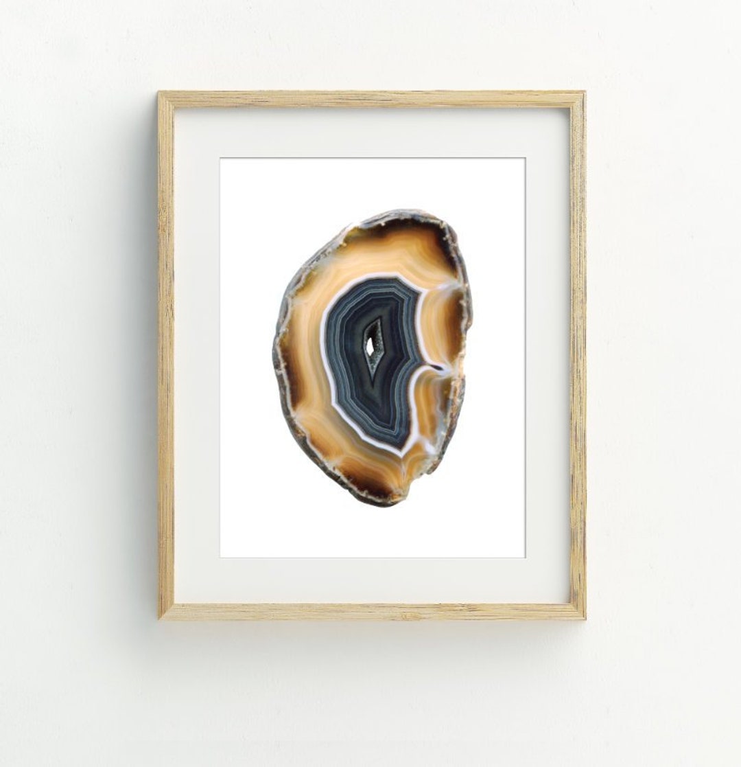Geode Slice Print, Geode Printable, Agate Slice Wall Art, Instant ...