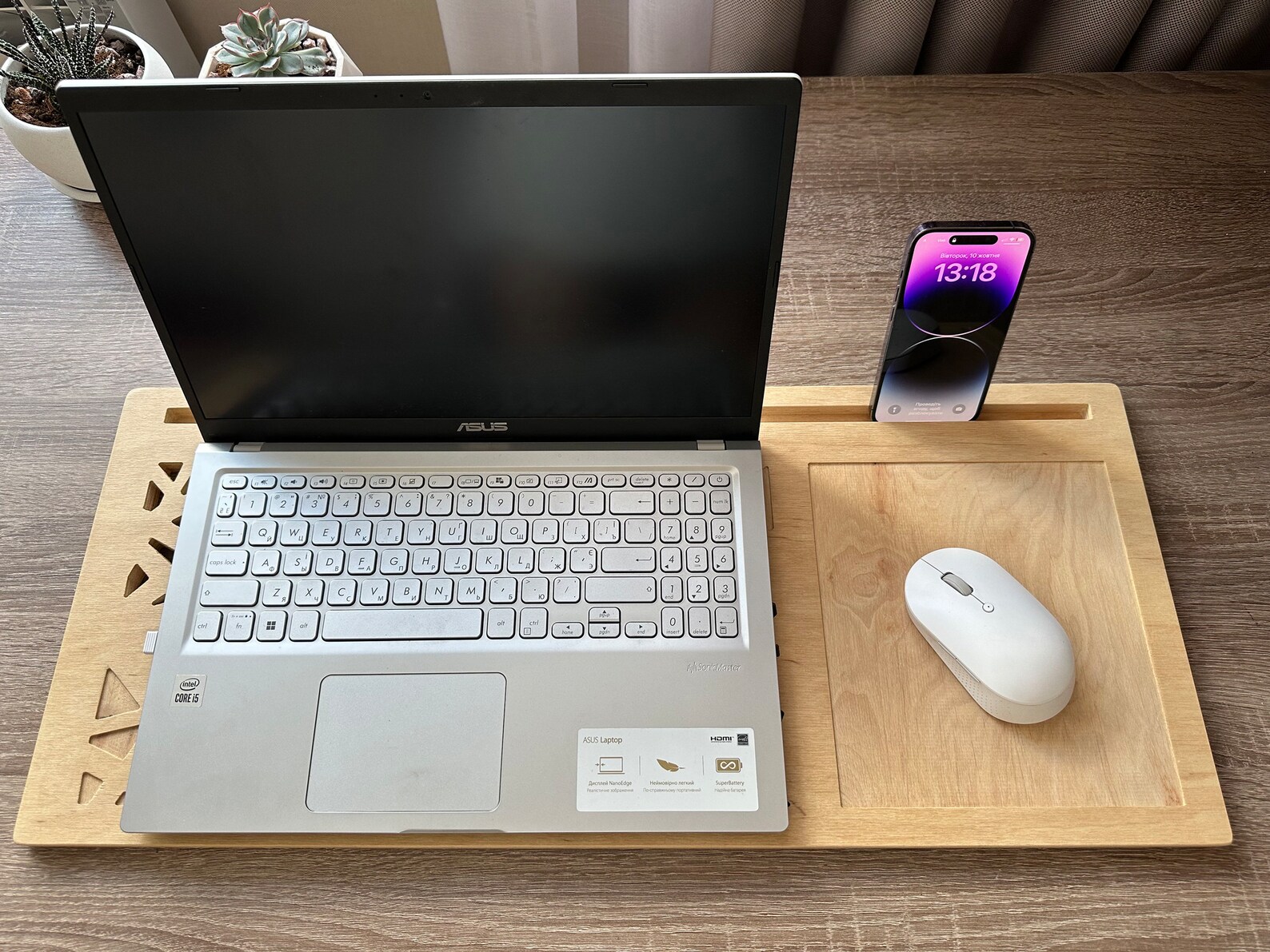 Handcrafted Wooden Lap Desk: Personalized Laptop Table - Etsy
