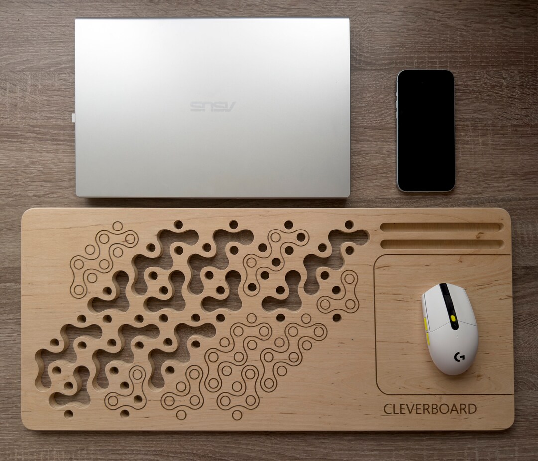 Laser Engraved Laptop Cooling Board: Vented Plywood Design - Etsy
