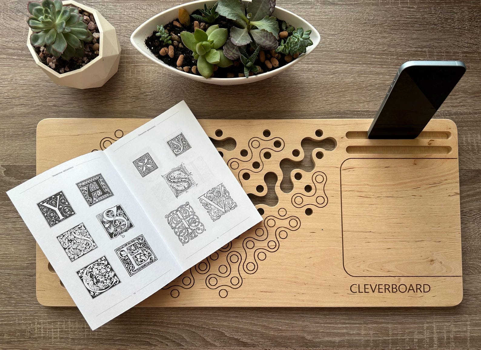 Laser Engraved Laptop Cooling Board: Vented Plywood Design - Etsy