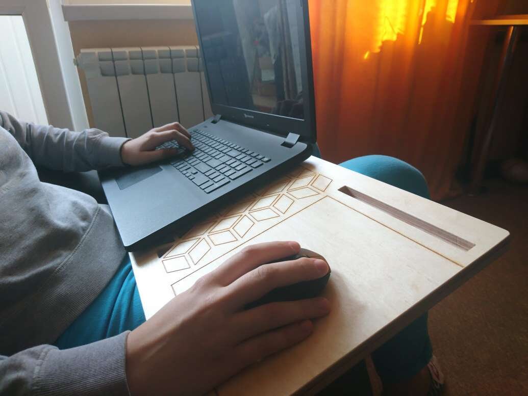 Wooden Laptop Stand Wooden Desk Lap Desk Wooden Laptop Stand - Etsy