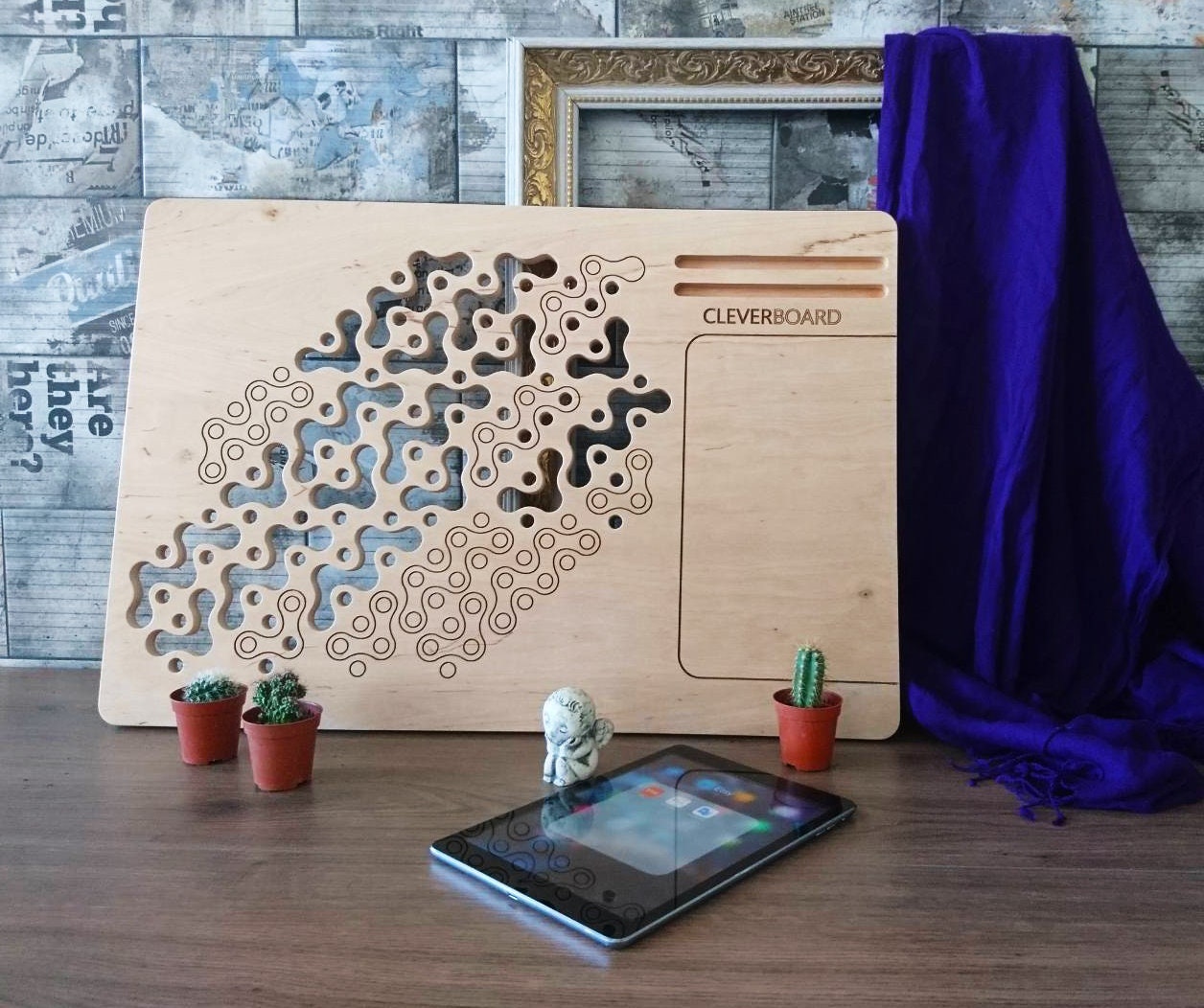 Wooden Laptop Tray Macbook Stand Husband Gift Docking Station | Etsy