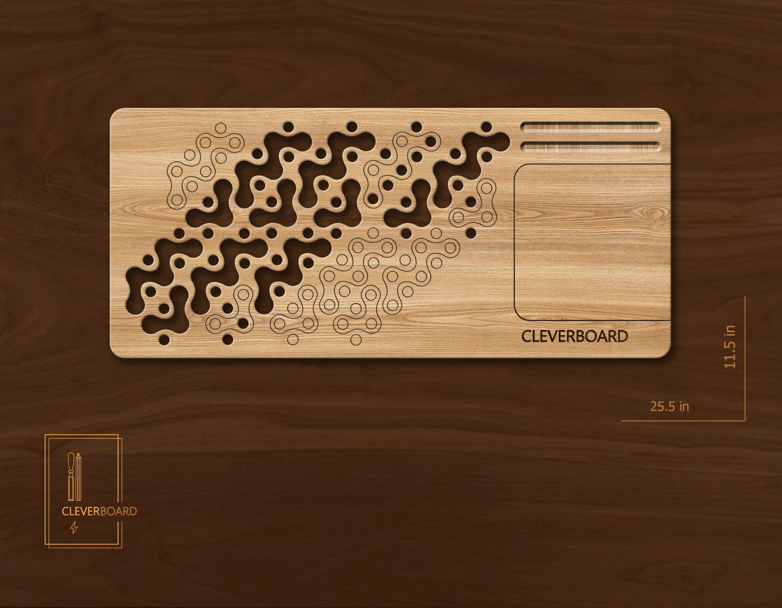 Wooden Laptop Tray MacBook Stand Husband Gift Docking Station Laptop ...