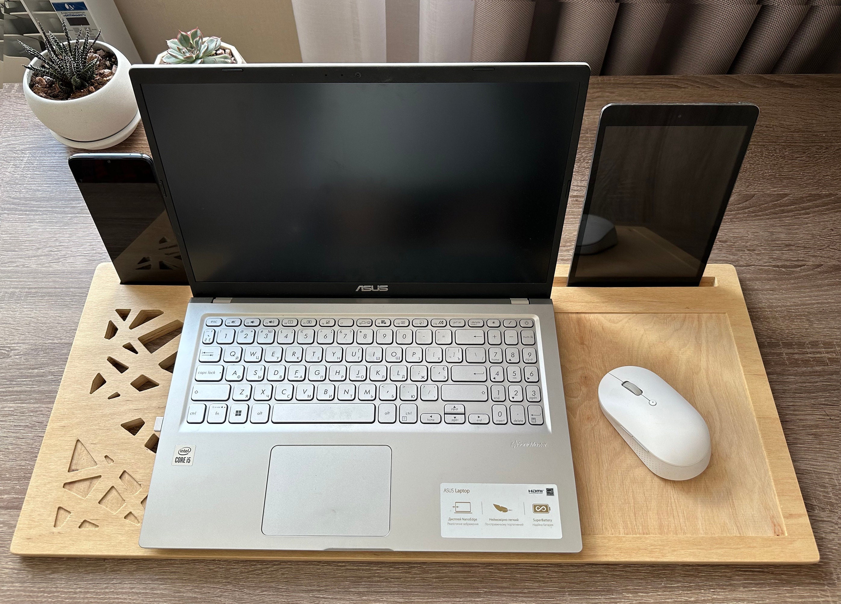 Plywood Laptop Desk With Ventilation Holes: Ergonomic Lap Board - Etsy