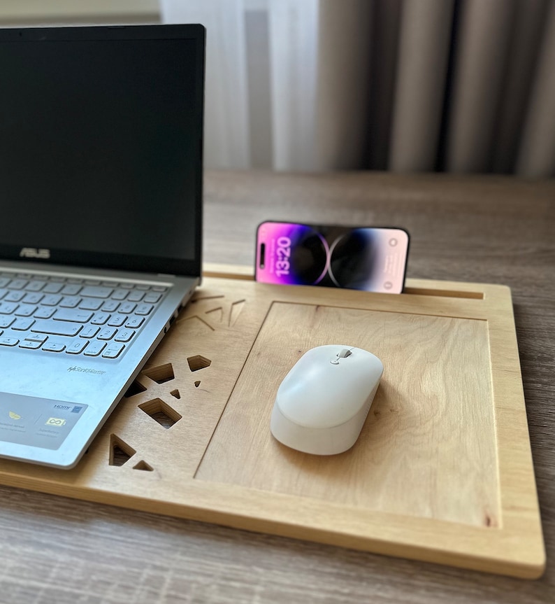 Handcrafted Wooden Lap Desk: Personalized Laptop Table - Etsy