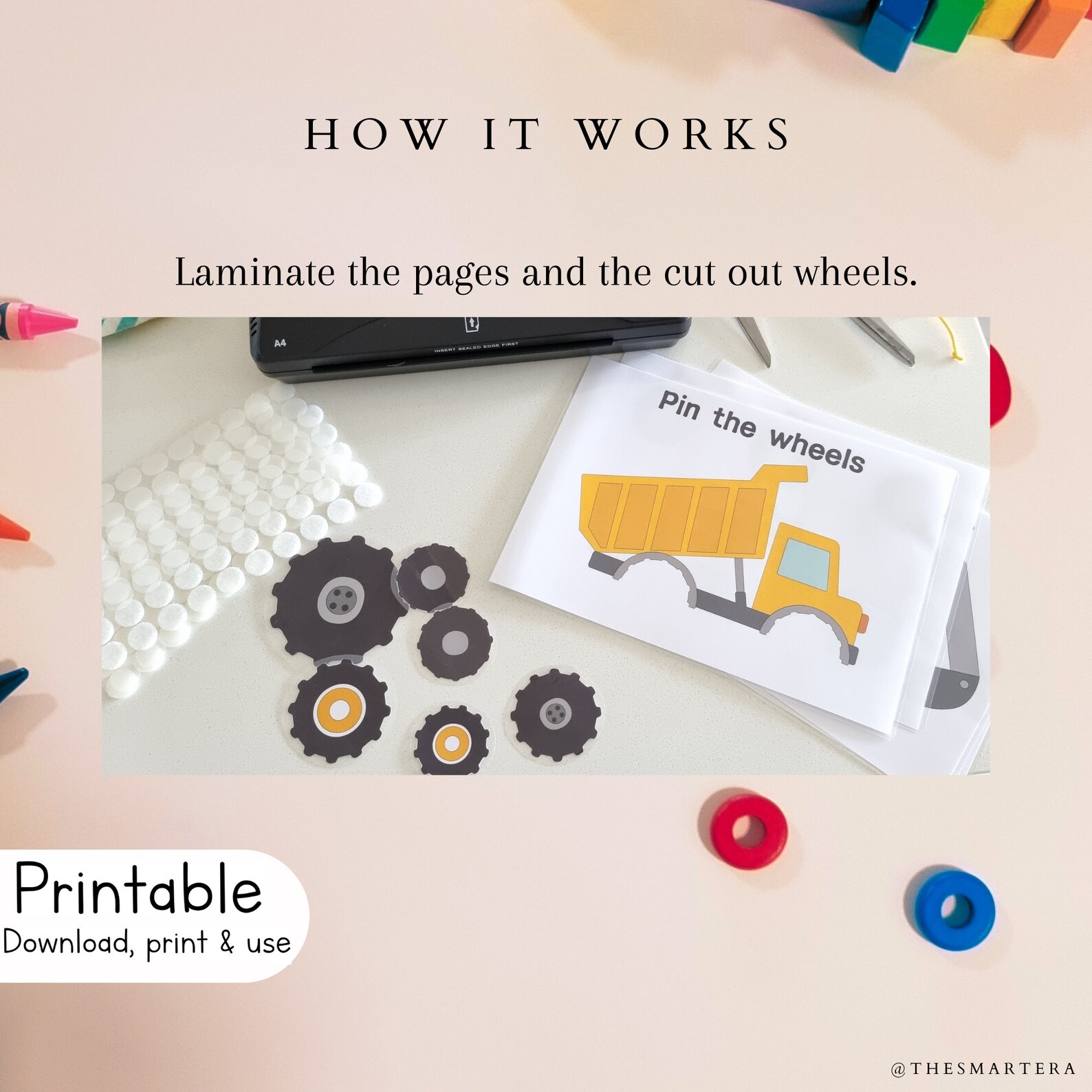 Pin the Wheels | Construction Birthday Theme | Printable Party Game - Etsy