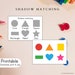 Shapes Shadow Matching Activity for Toddlers. Shapes Busy Book ...
