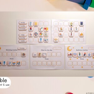 Printable Chore Chart for Kids. Visual Schedule to Help Toddlers With ...