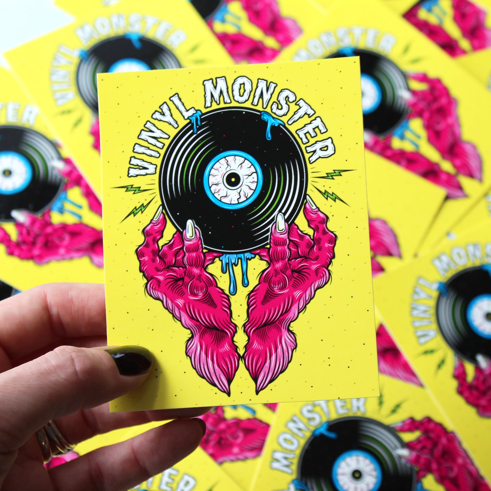 Calcomanía de vinilo Monster Sticker - Etsy España