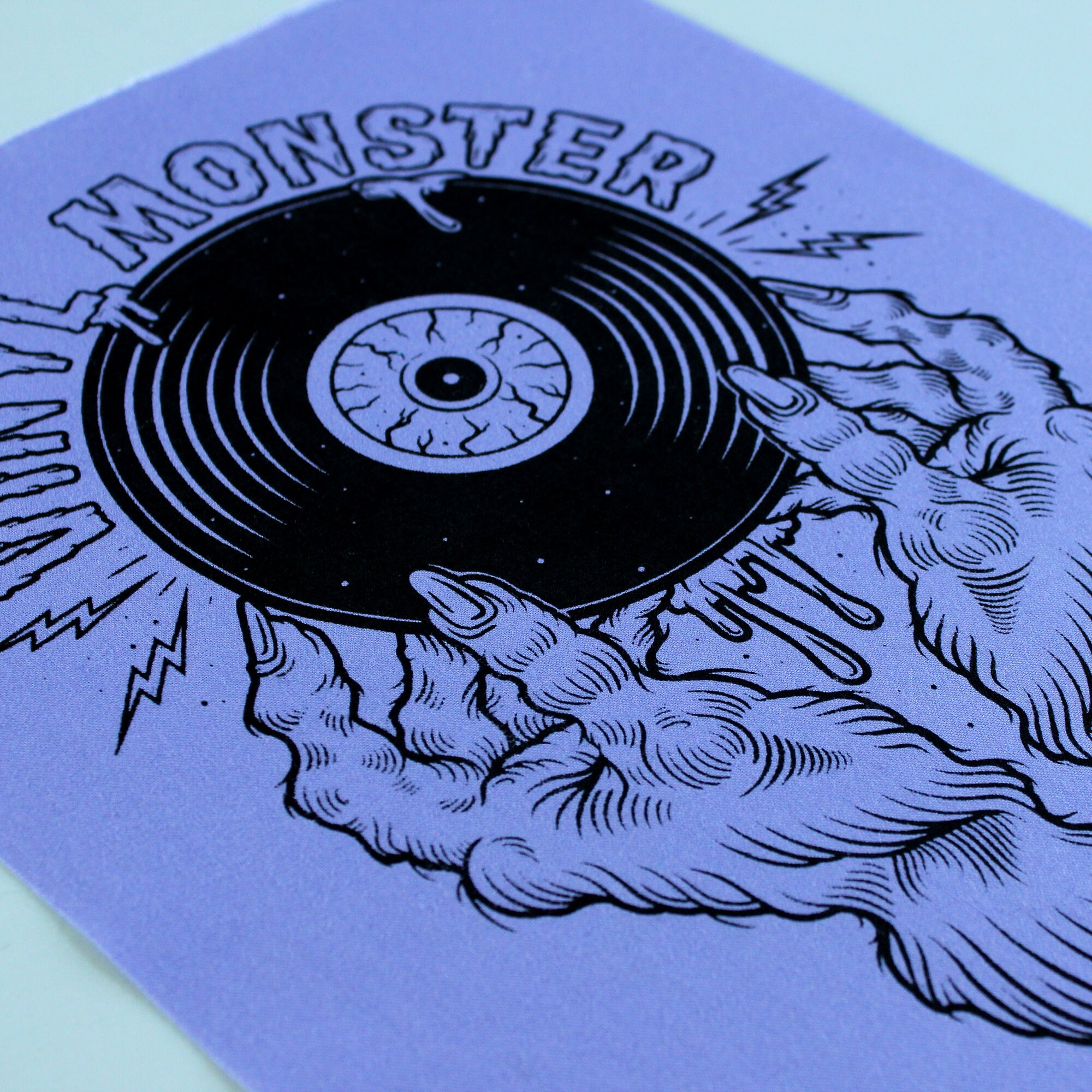 Vinyl Monster Screen Printed Sew on Patch - Etsy