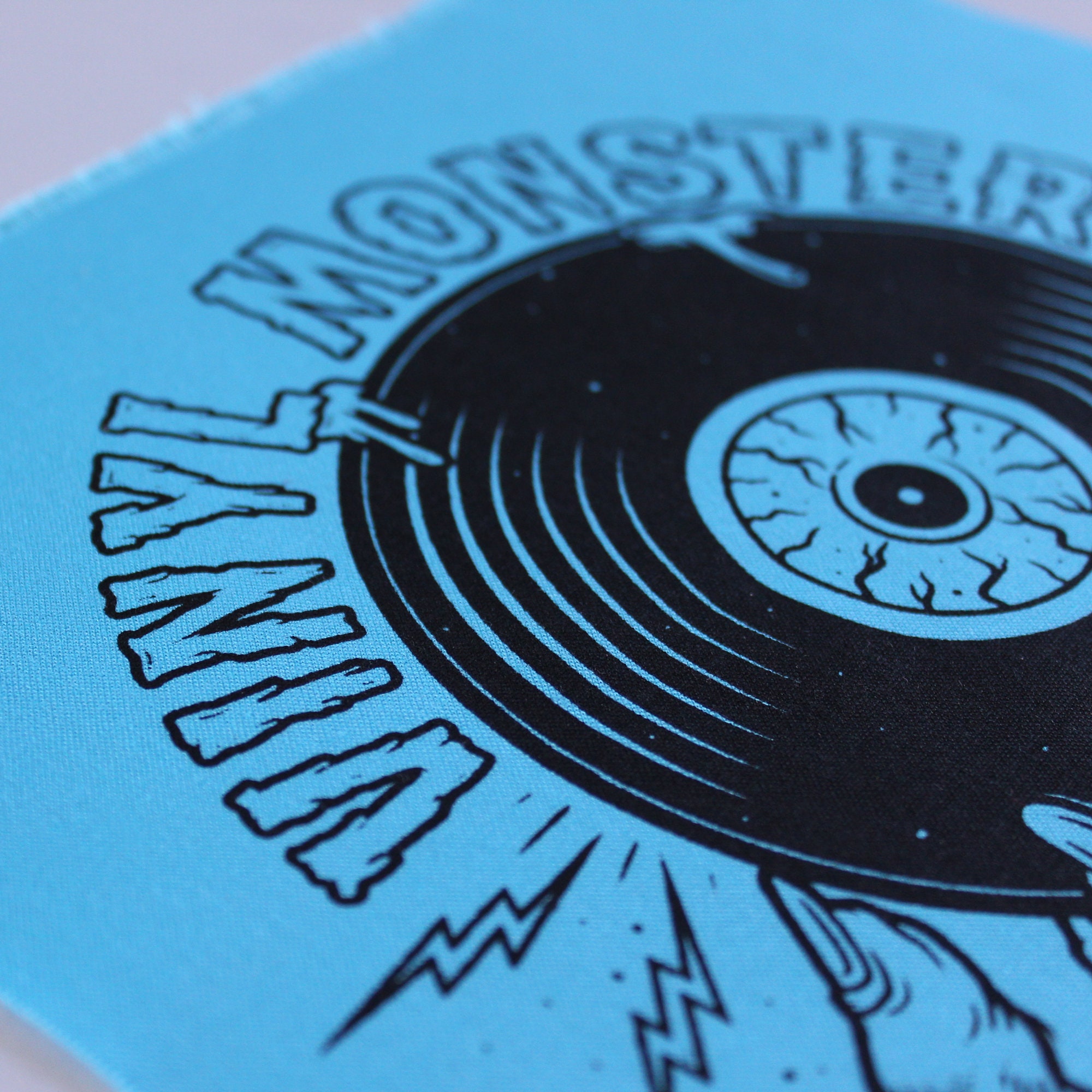 Vinyl Monster Screen Printed Sew on Patch - Etsy