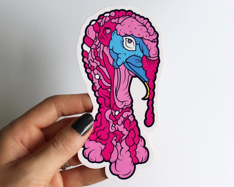 Snoody Turkey Die Cut Vinyl Sticker Unique Friend Gift - Etsy