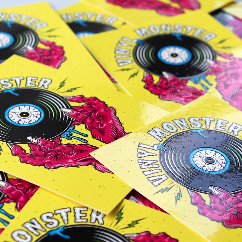 Vinyl Monster Sticker Decal - Etsy