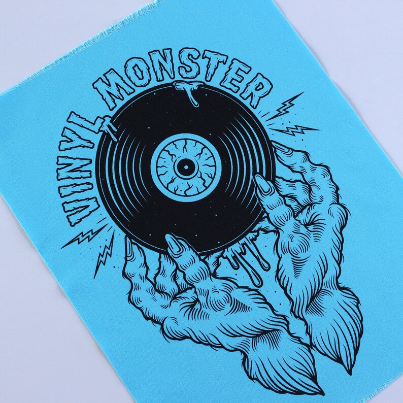 Vinyl Monster Screen Printed Sew on Patch - Etsy