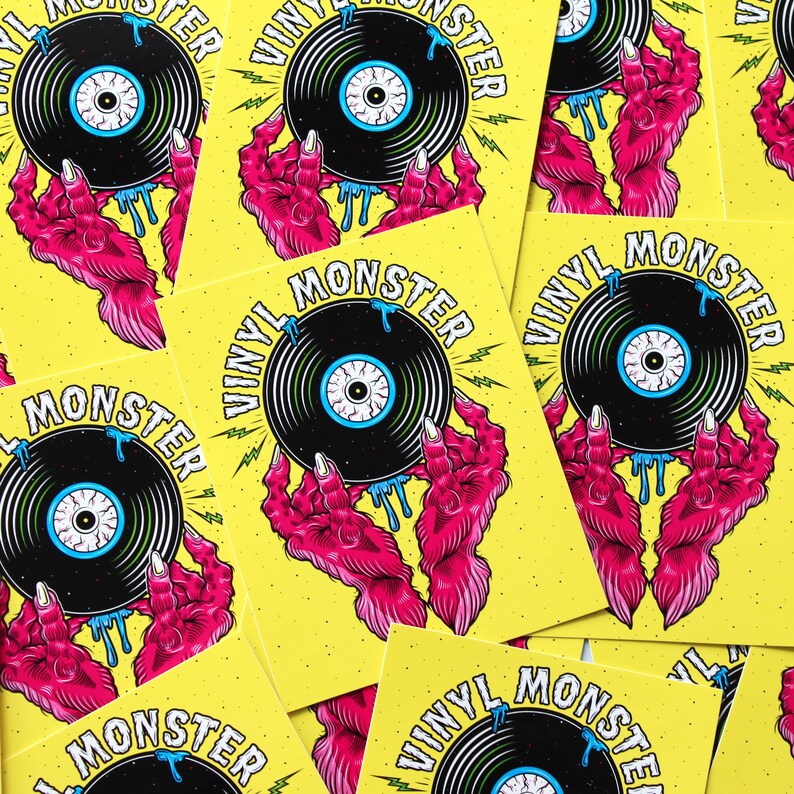 Vinyl Monster Sticker Decal - Etsy