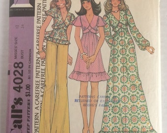 Hippie dress pattern | Etsy